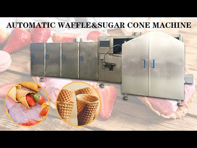 Automatic waffle cone production line,sugar cone processing machine