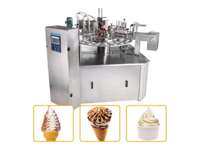 Rotary Ice Cream Cup and Cone Filling Machine