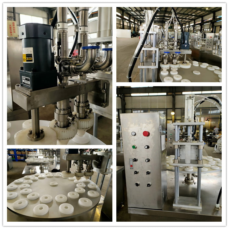 6000cups/h ice cream cup filling machine for sale